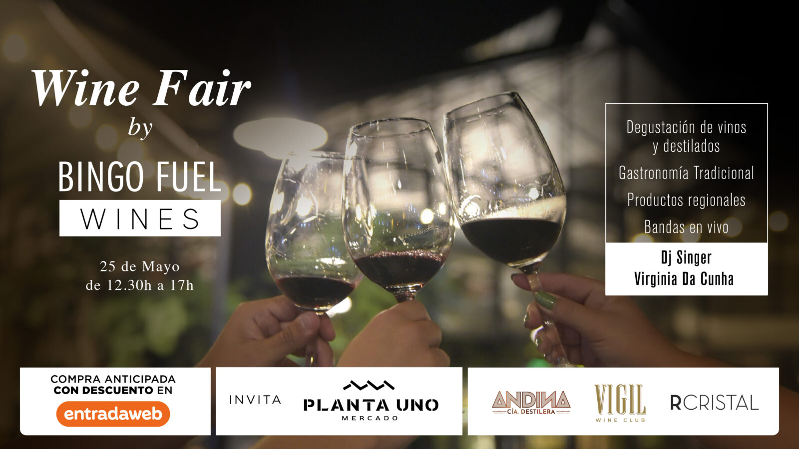 25 DE MAYO - Feria de vinos de BINGO FUEL y música en Planta Uno - The ...